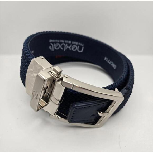 Accessories | Nexbelt Braided Navy Golf Ratchet Belt No Holes 25in Long ...